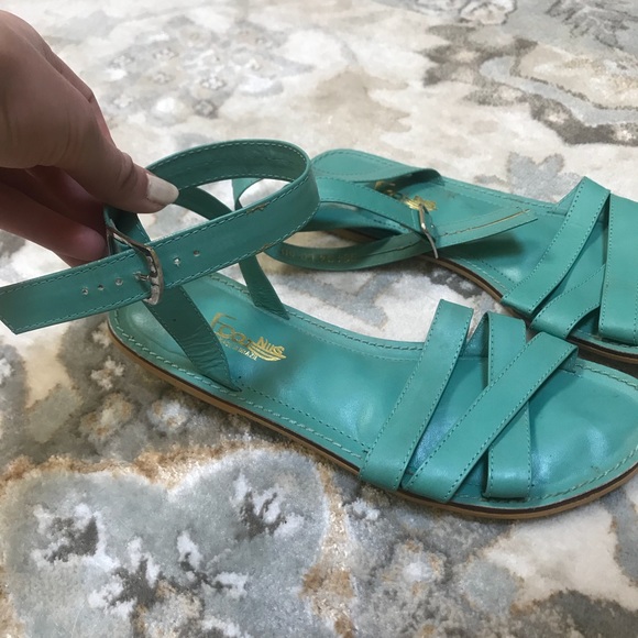 Shoes | Turquoise Sandals | Poshmark